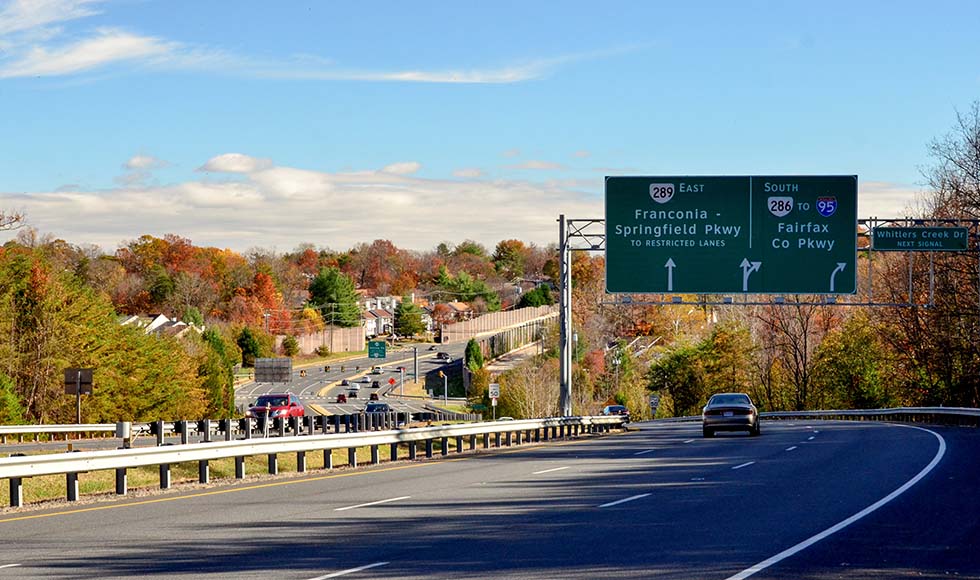 Toll lanes being considered for Fairfax County Parkway, Franconia ...